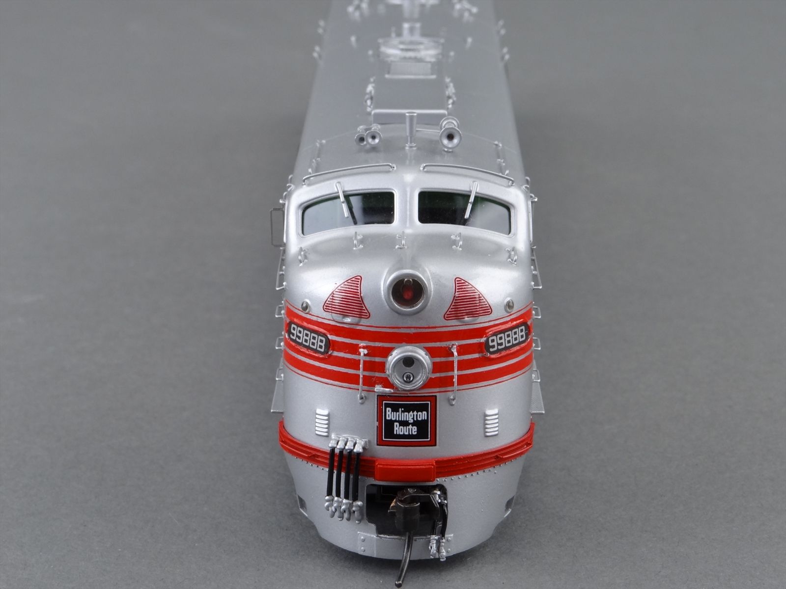 HO Brass Model Train - CIL 2437.1 Challenger CB&Q Burlington E9 E9A A/A Diesel Set - Late Run w ...