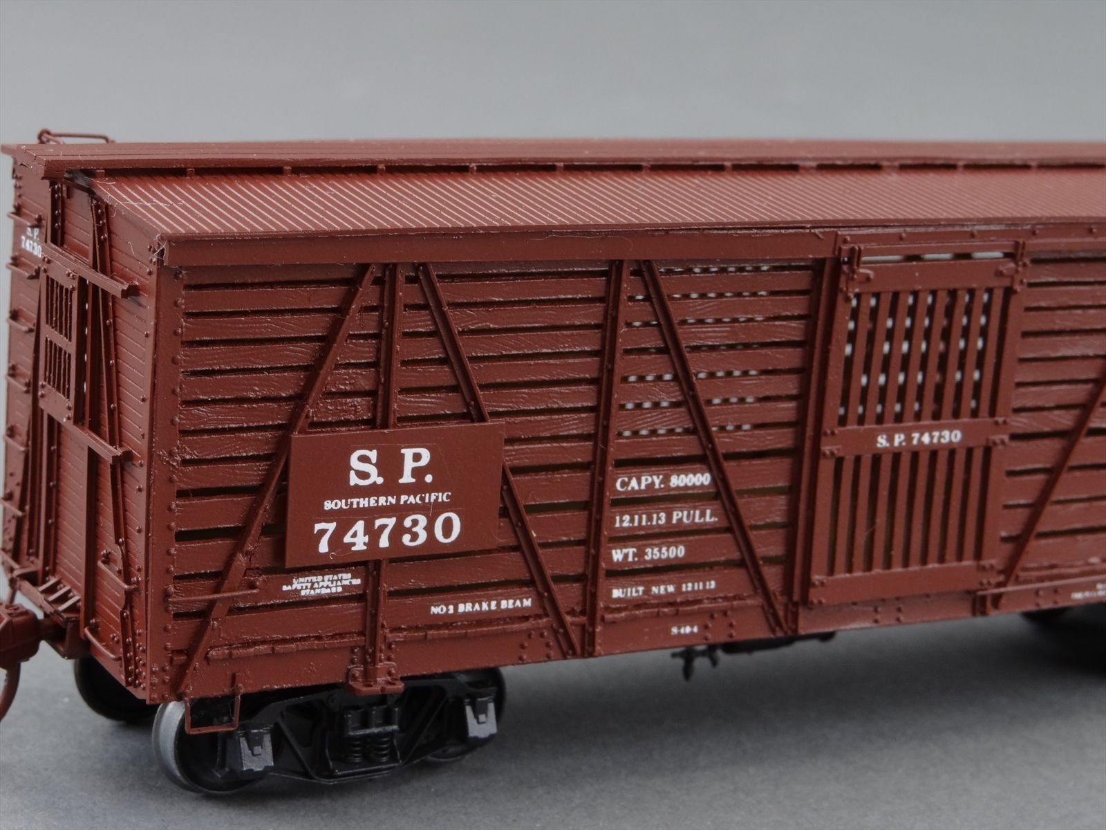 HO Westerfield 5201 Pro Built Kit - SP Southern Pacific S-40-4 Stock Car #74730 - Custom