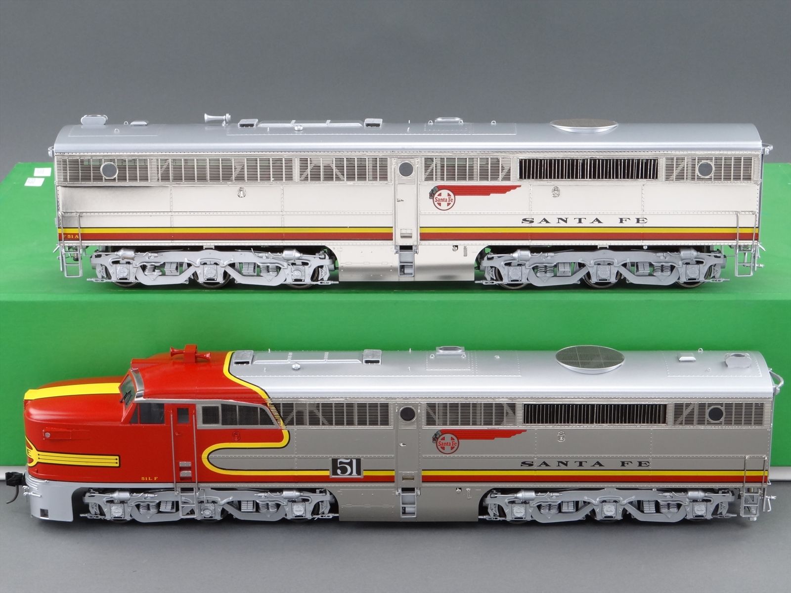 O Scale 2-Rail Brass Model Train - OMI 0589.1 ATSF Santa Fe PA-1 PB-1 ...