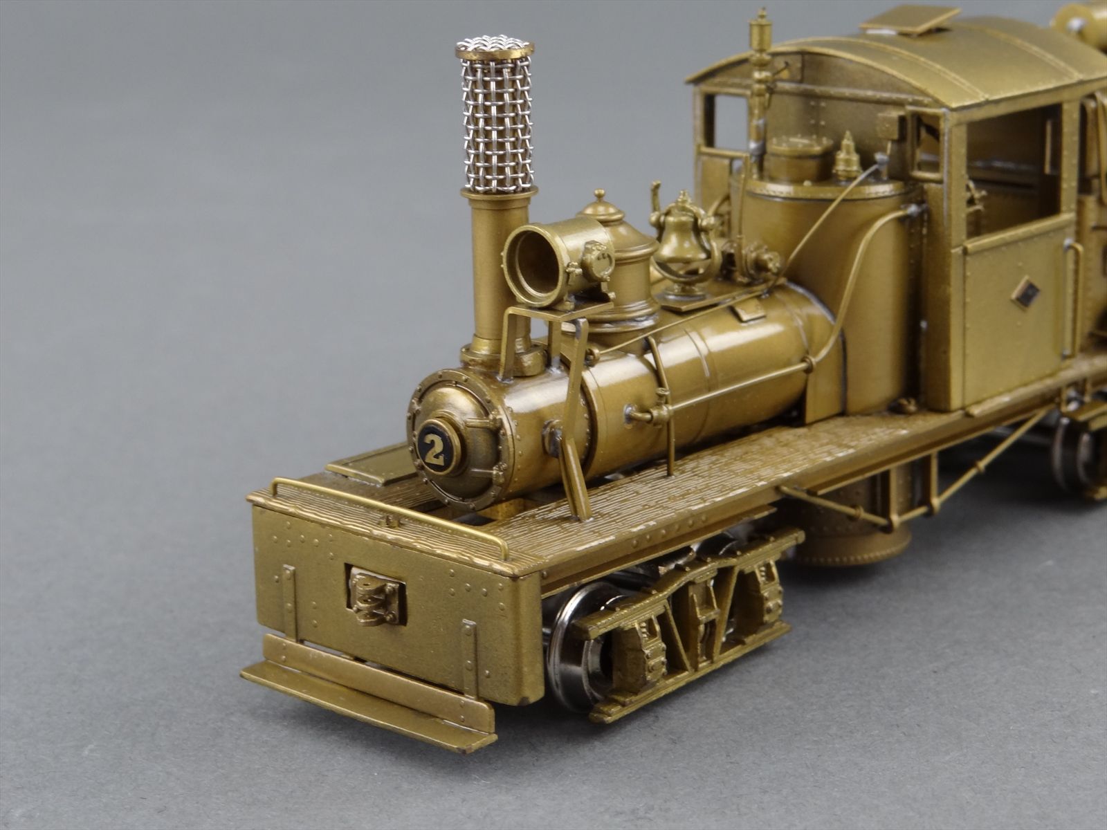 HO Brass Model Train - PFM United Mich Cal Lumber 2-Truck Shay #2 ...