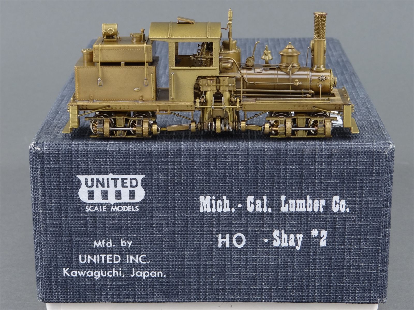 HO Brass Model Train - PFM United Mich Cal Lumber 2-Truck Shay #2 ...