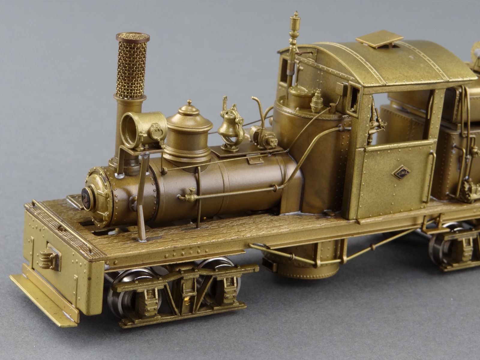 HO Brass Model Train - PFM United Mich Cal Lumber 2-Truck Shay #2 ...
