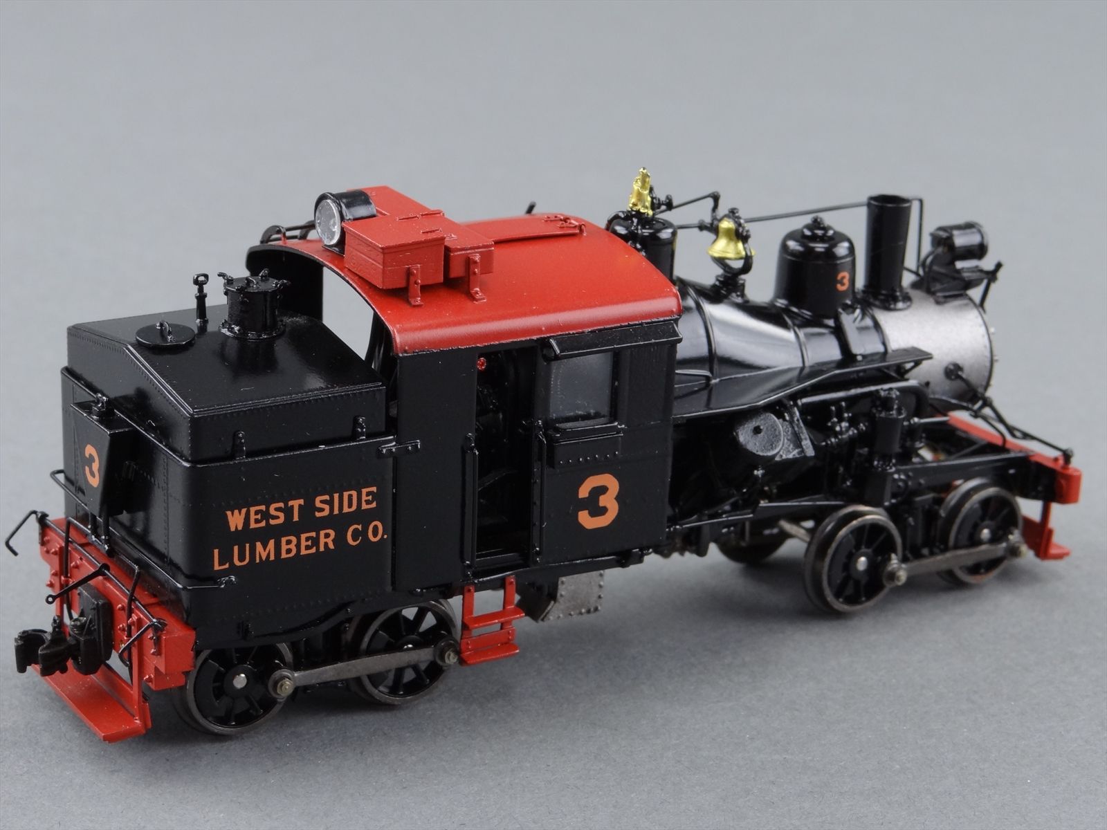 HO Brass Model Train - PSC 17128-1 WSLC Westside Lumber Company Heisler #3
