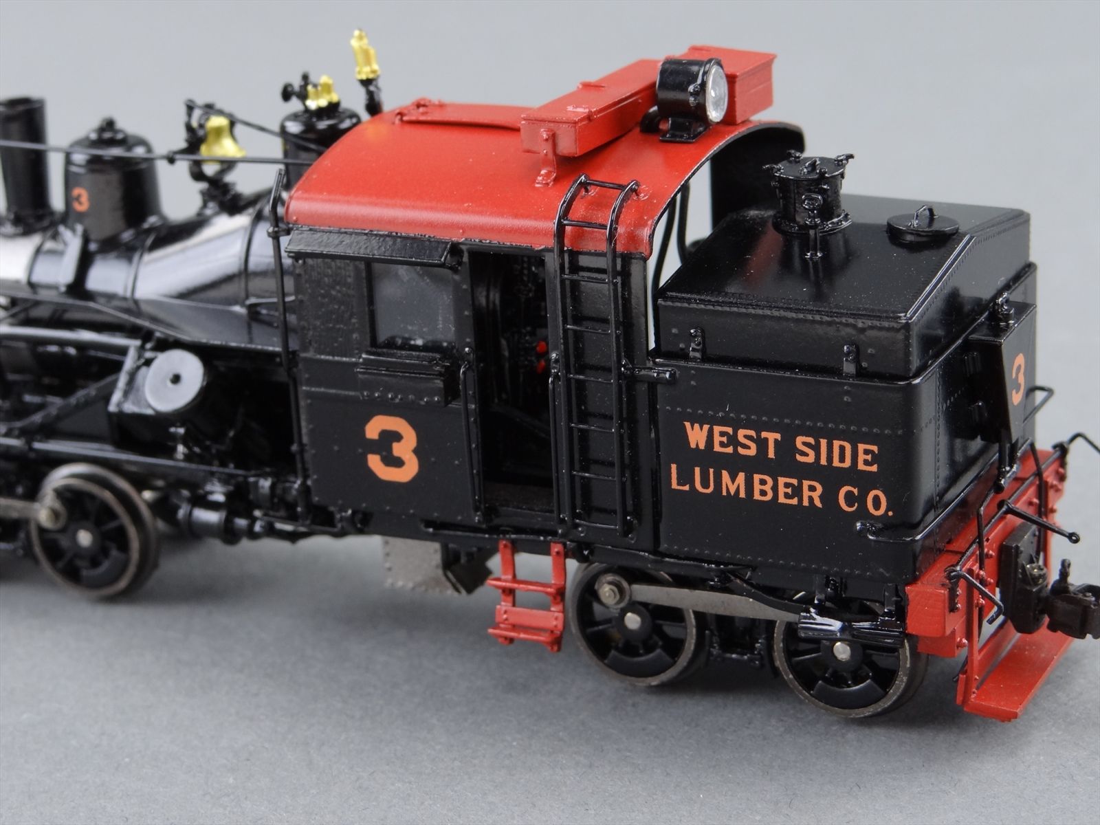 HO Brass Model Train - PSC 17128-1 WSLC Westside Lumber Company Heisler #3