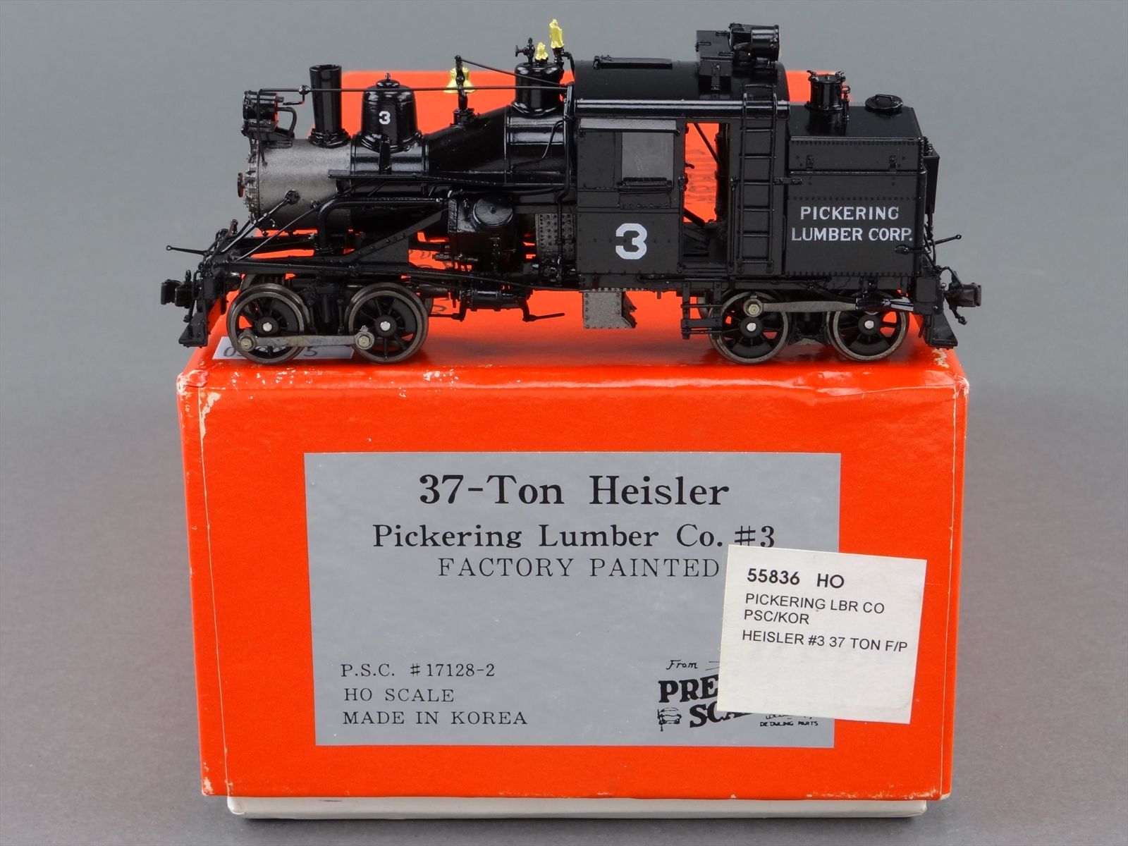 HO Brass Model Train - PSC 17128-2 Pickering Lumber Co Heisler #3