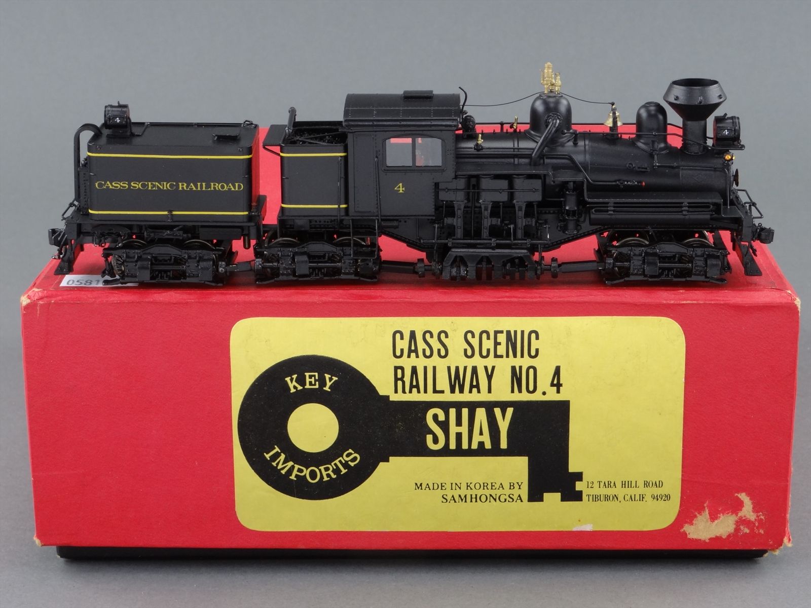 HO Brass Model Train - Key - Cass Scenic Railway #4 - Three Truck Shay ...