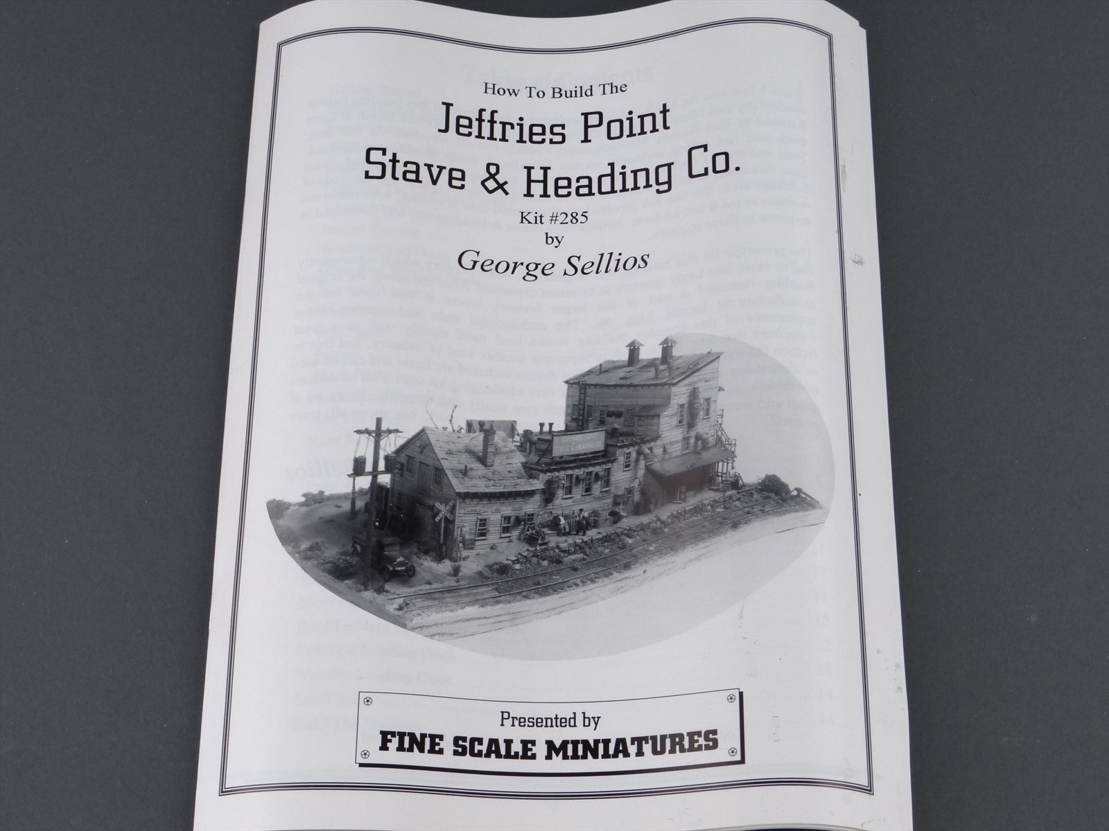 HO Craftsman Kit - FSM Fine Scale Miniatures Kit #285 Jeffries Point
