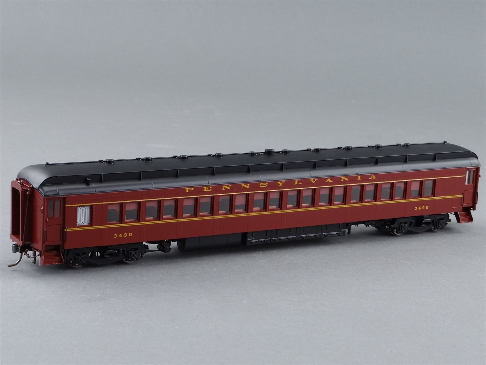 HO Brass Model Train TCY PRR P70R Coach Three Stripe, Road #3490 TCY ...