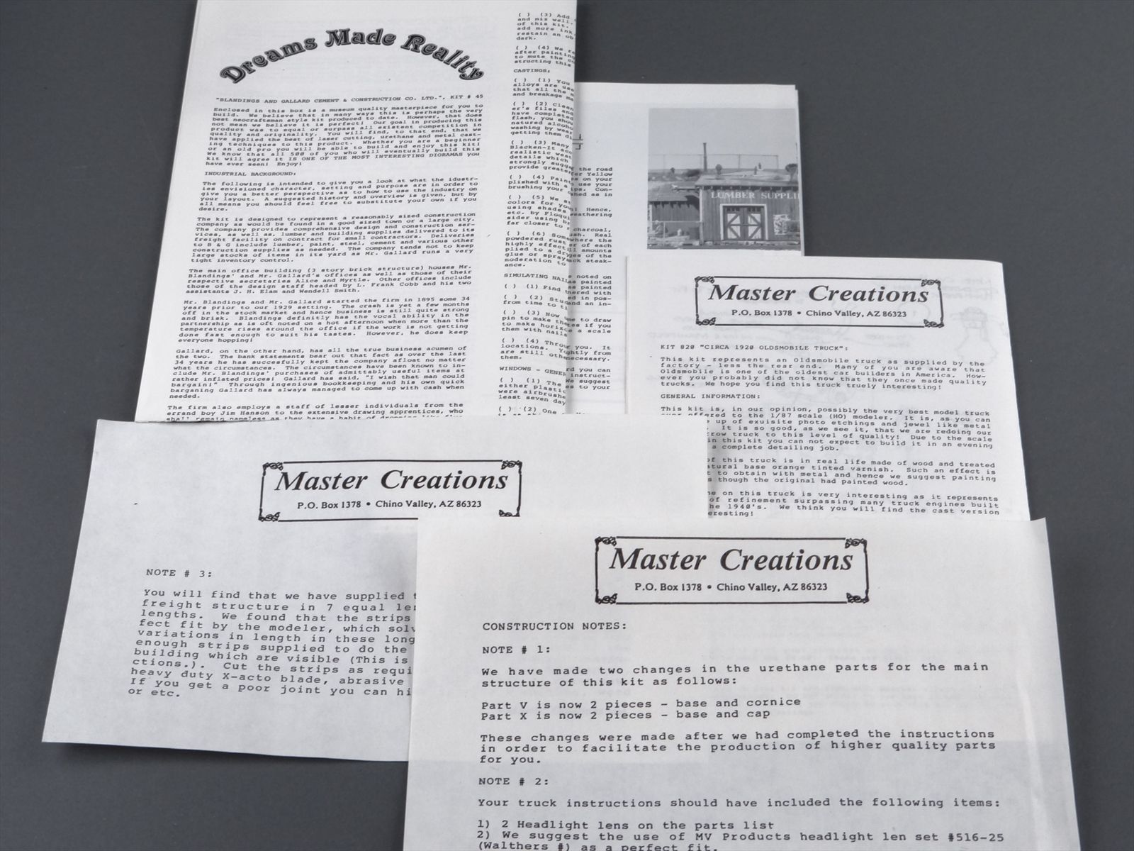 HO Craftsman Kit - Master Creations - Blandings & Gallard Cement Co Kit #45