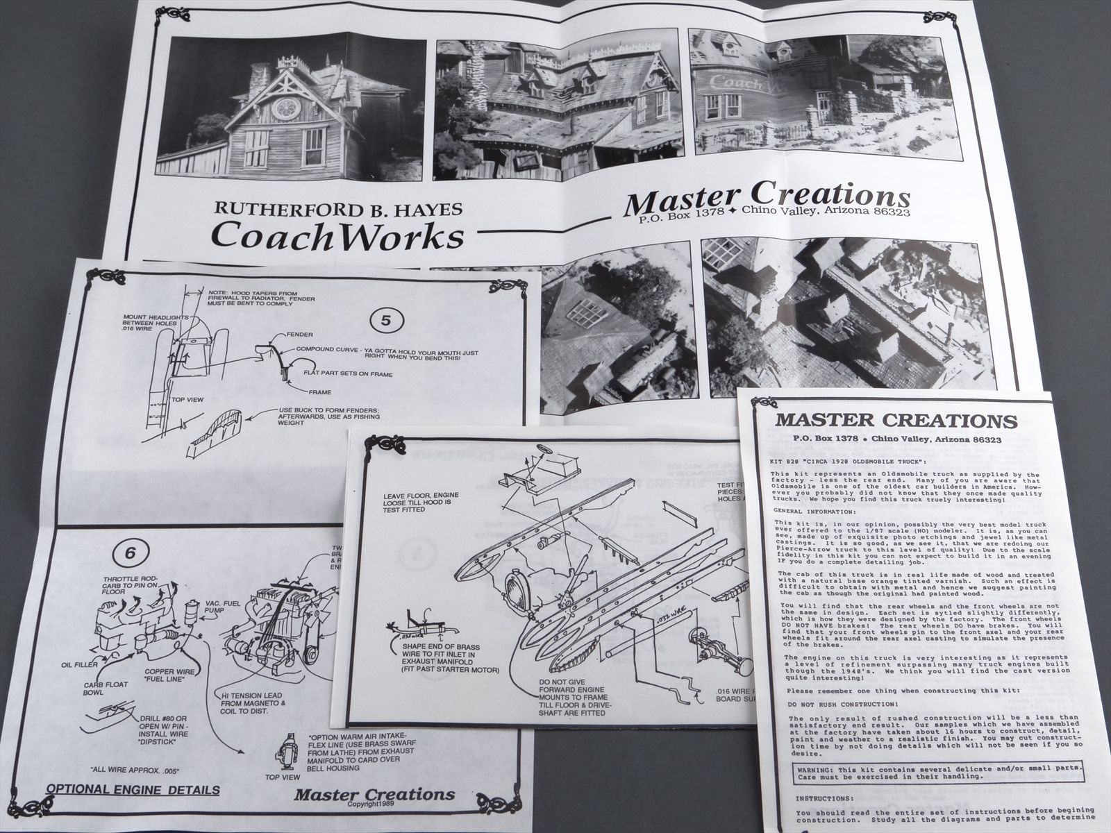 HO Craftsman Kit - Master Creations - Coach Works Kit #55