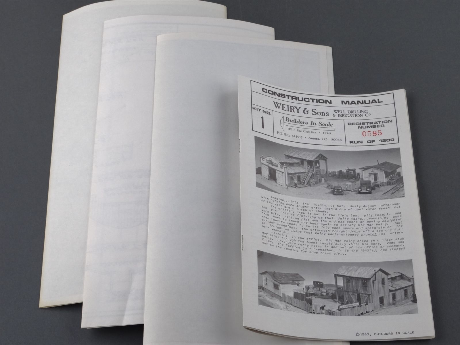 HO HOn3 Craftsman Kits - BIS Builders in Scale - Weiry & Sons Drilling ...