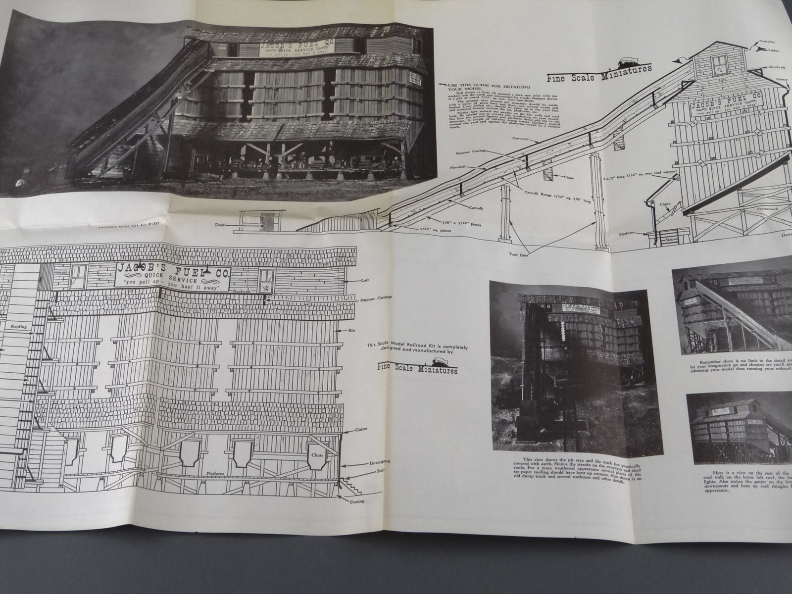 HO Craftsman Kit - FSM Fine Scale Miniatures Kit #100 Jacob's Fuel Company