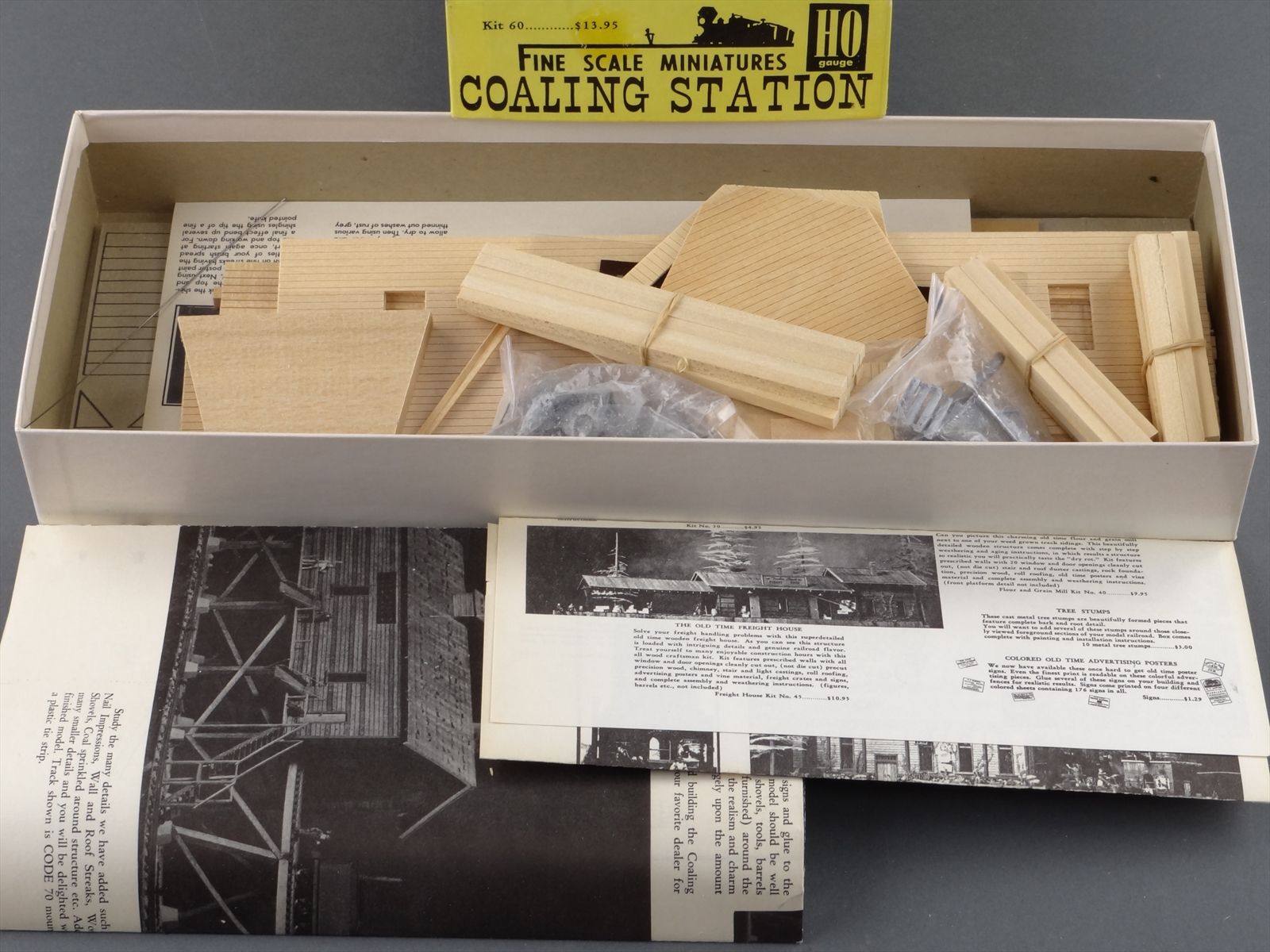 HO Scale Craftsman Kit - FSM Fine Scale Miniatures Kit #60 Coaling Station