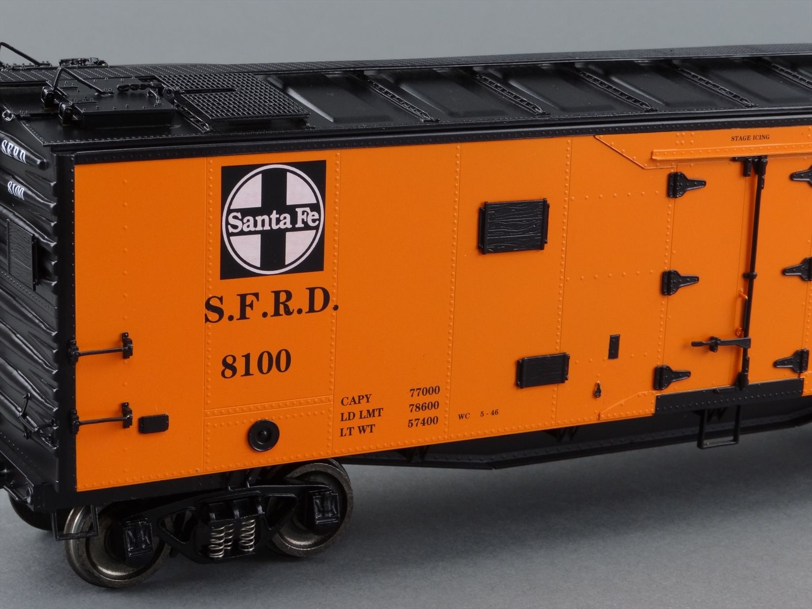 O Scale Pecos River Brass 4336A SFRD ATSF Santa Fe 'El Capitan' 40' Rr ...