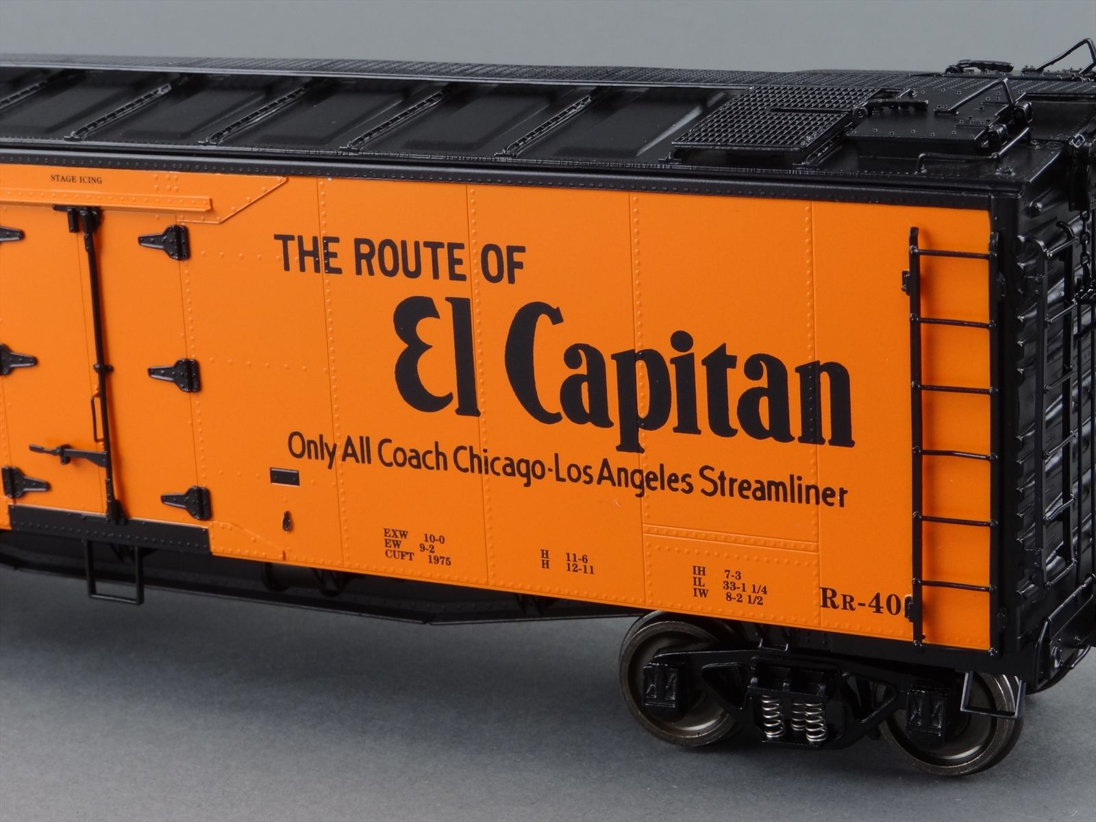 O Scale Pecos River Brass 4336A SFRD ATSF Santa Fe 'El Capitan' 40' Rr ...