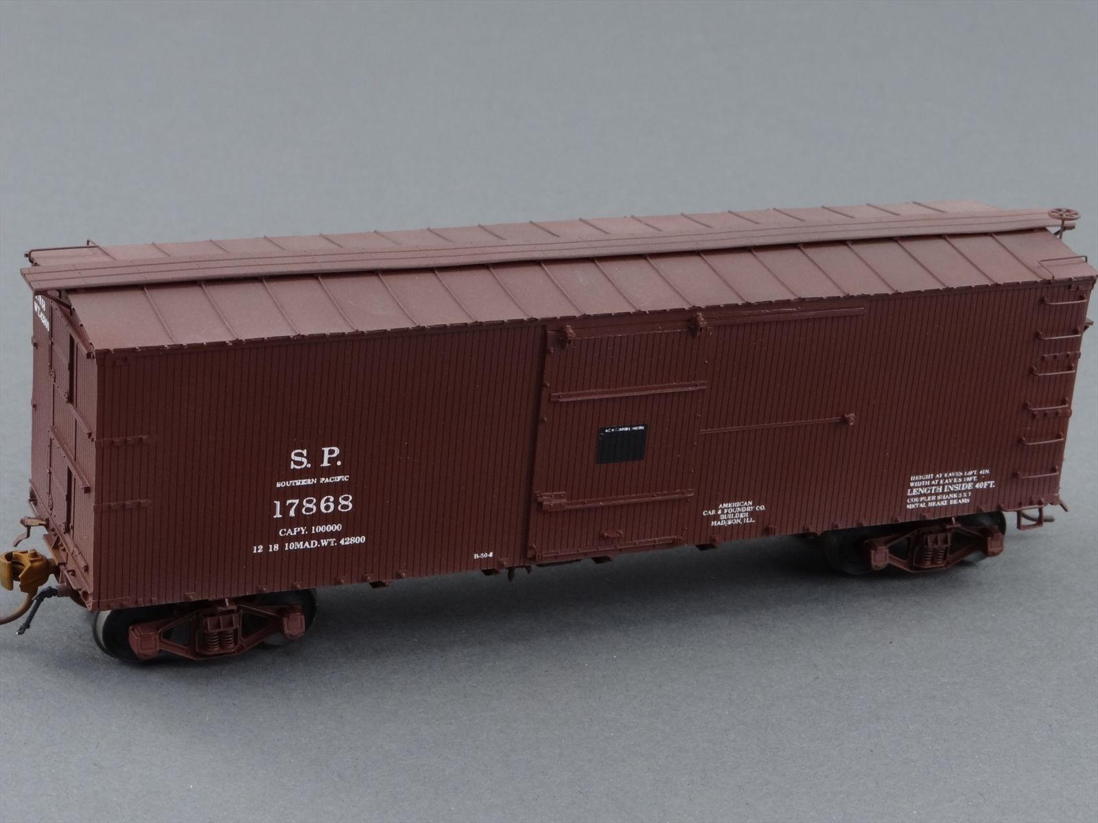 HO Westerfield 7301 Pro Built Kit - SP Southern Pacific B-50-6 Box Car #17868 - Custom