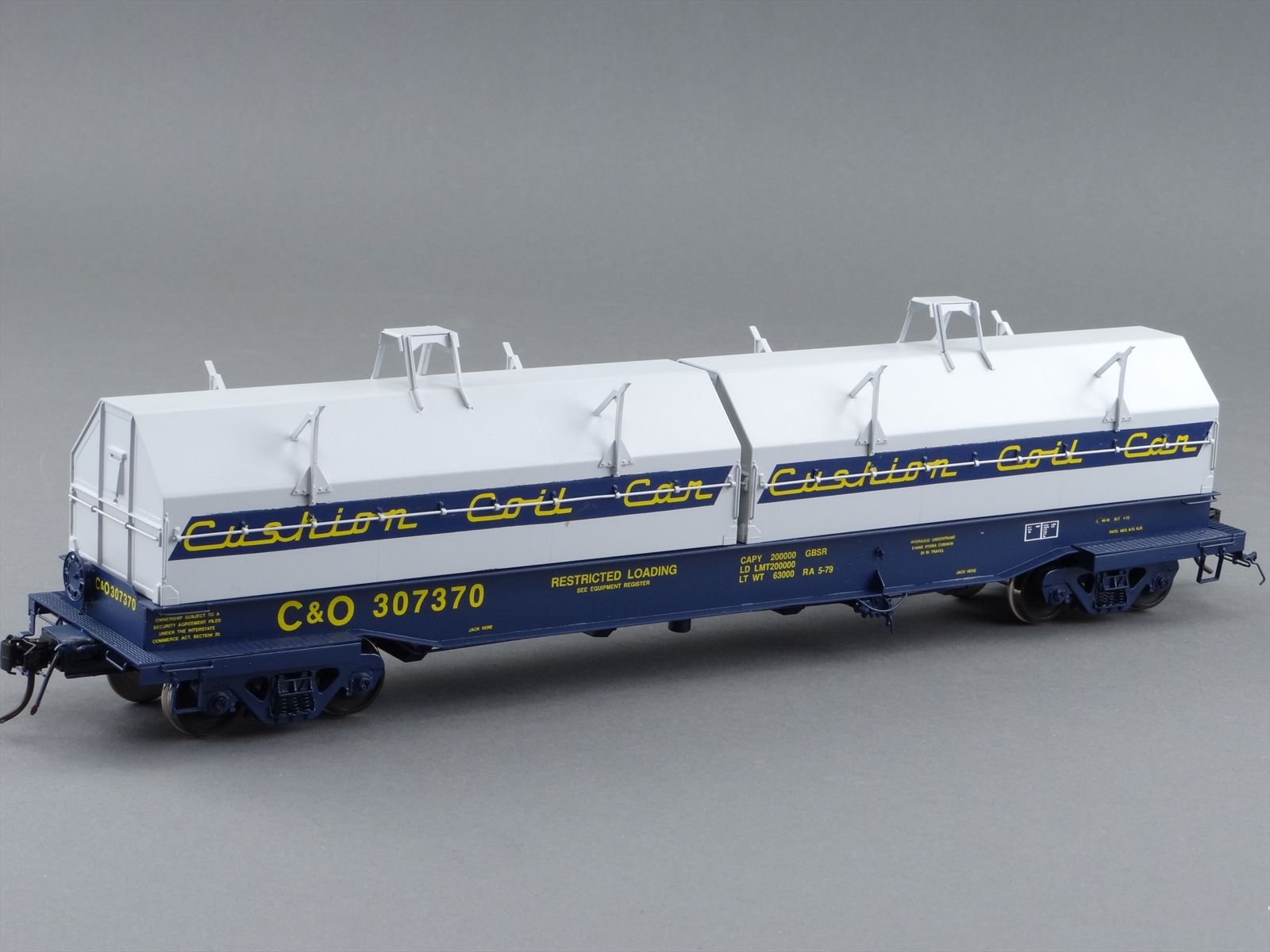 O Scale 2-Rail Brass OMI 0099.5 C&O Chesapeake & Ohio Evans Steel Coil ...