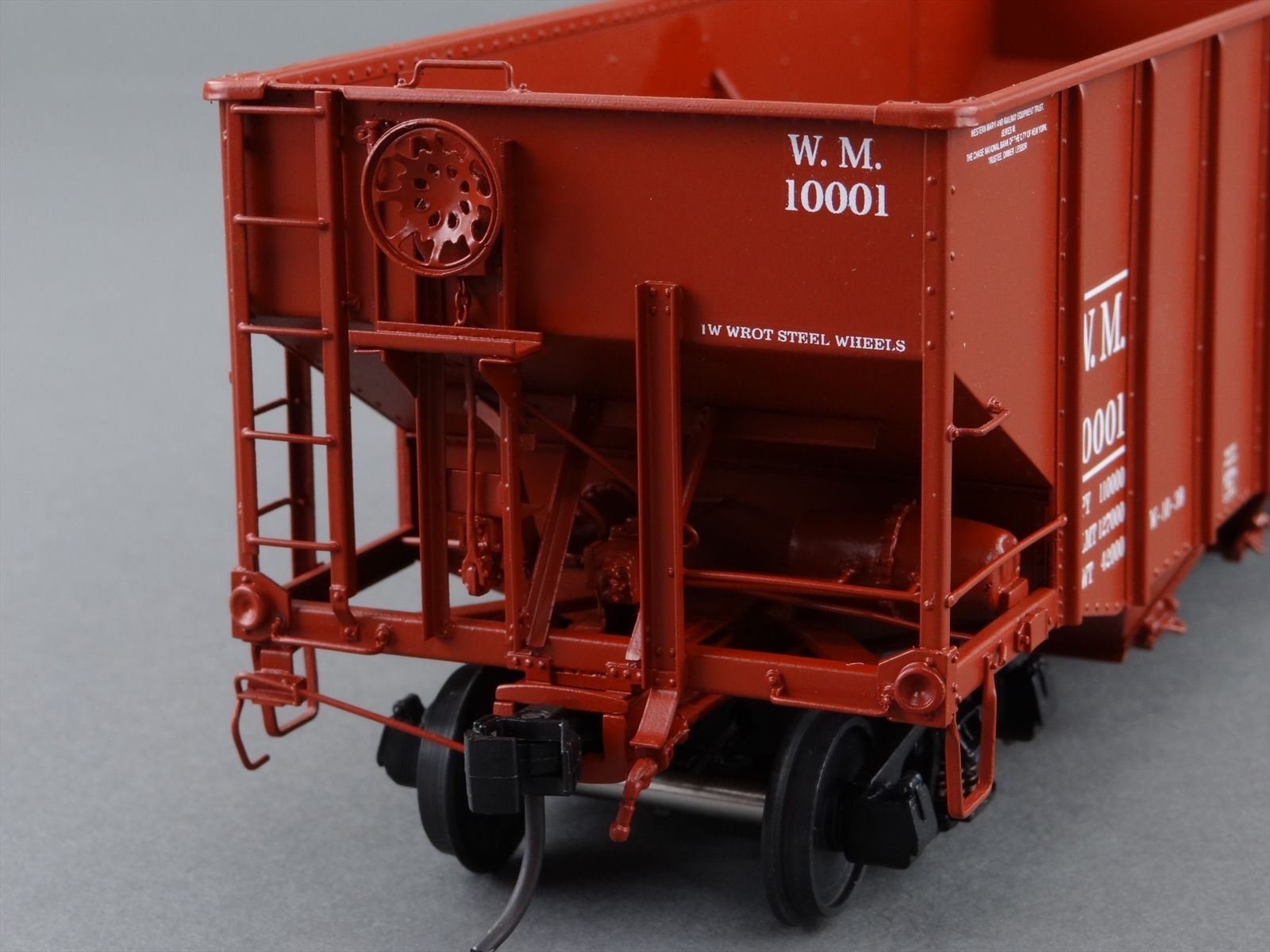 O 2-Rail Brass RYM Rich Yoder WM Western Maryland 55-Ton H-5 Fishbelly ...