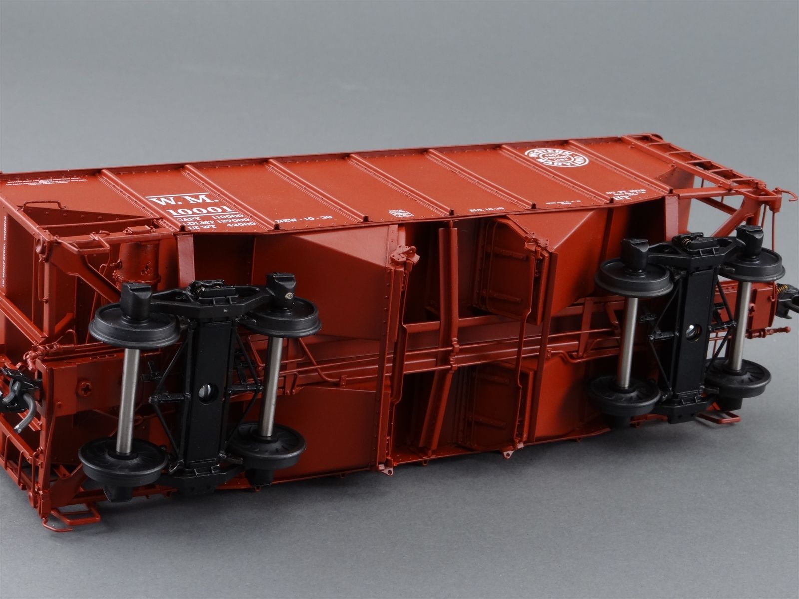 O 2-Rail Brass RYM Rich Yoder WM Western Maryland 55-Ton H-5 Fishbelly ...