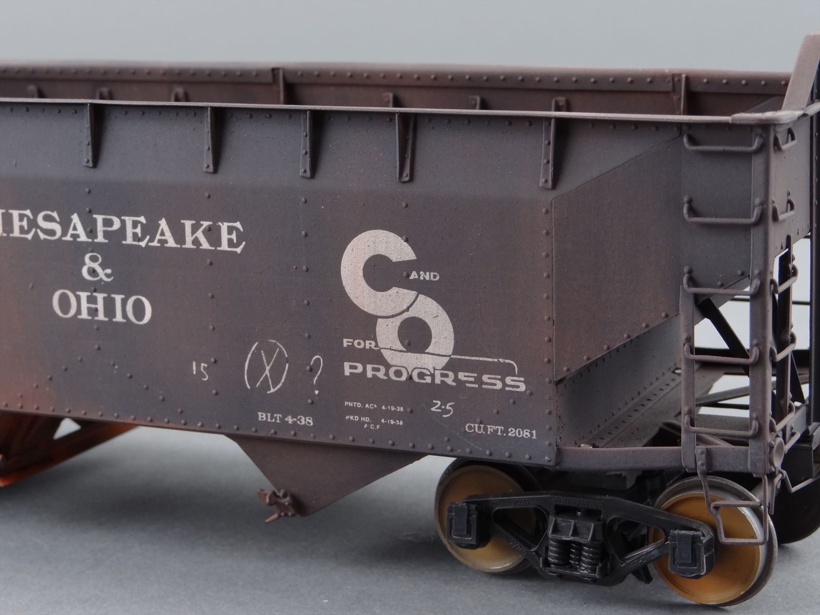 O Scale Brass PSC 15011 Precision Scale C&O Chesapeake & Ohio 2-Bay ...