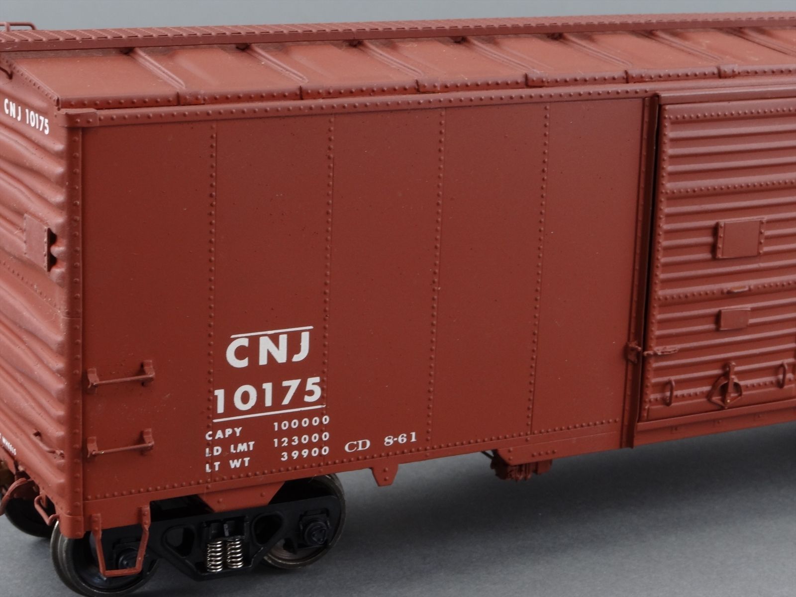 O Scale Brass PSC 15281 Precision Scale CNJ Jersey Central 40' Box Car ...