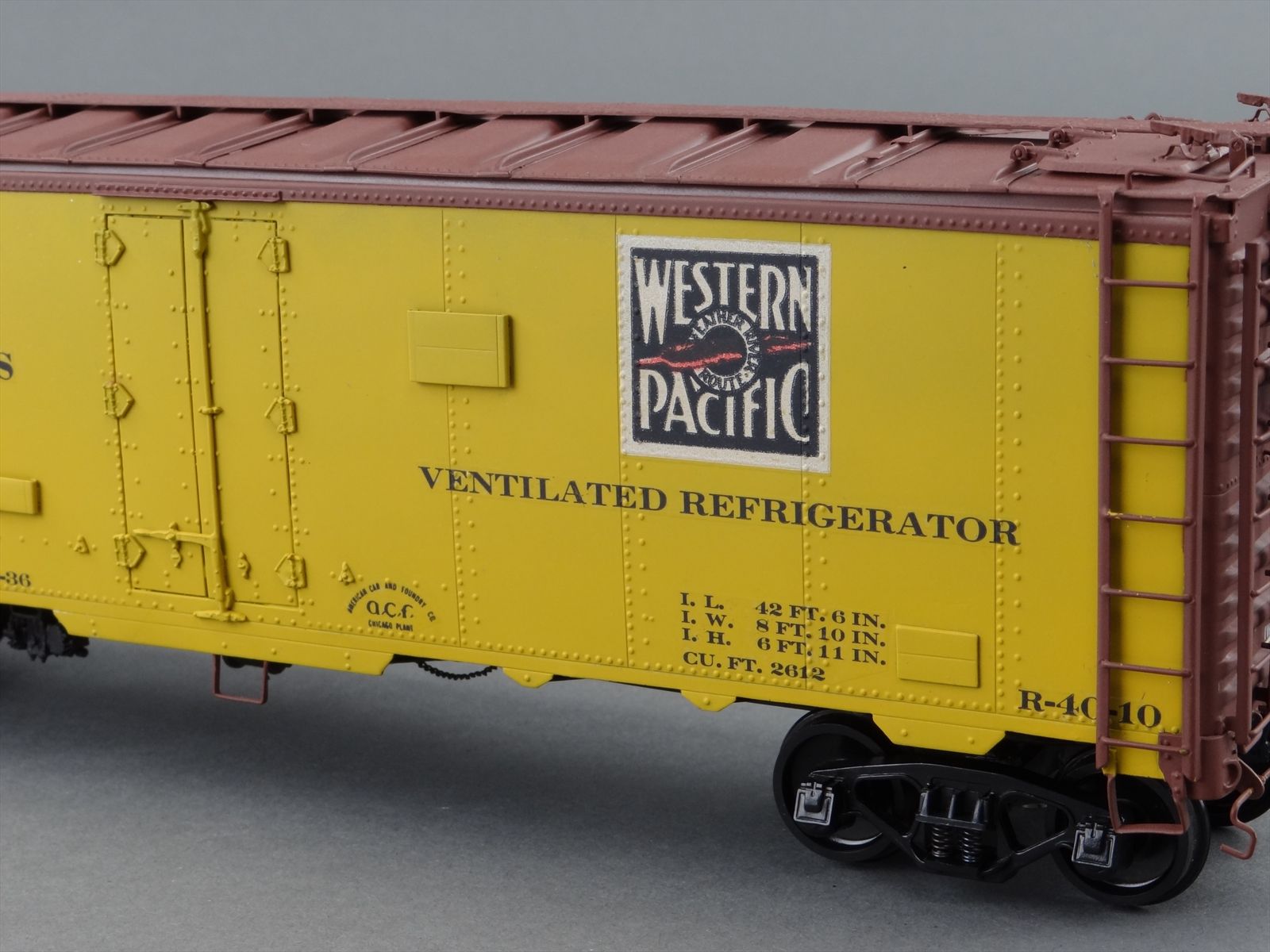 O Scale Brass PSC 15517 Precision Scale PFE / WP R-40-10 40' Reefer Car ...