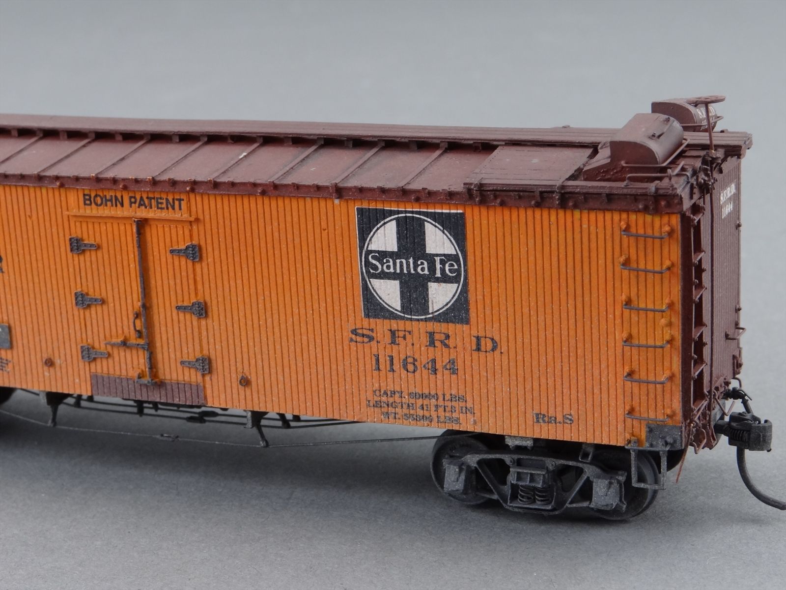 HO Westerfield 10803 Pro Built Kit - SFRD Santa Fe Reefer Refrigerator ...