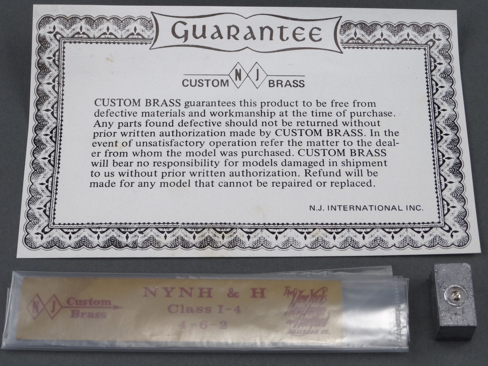 HO Scale NJCB ST-219 NJ Custom Brass NYNH&H NH New Haven 4-6-2 I-4