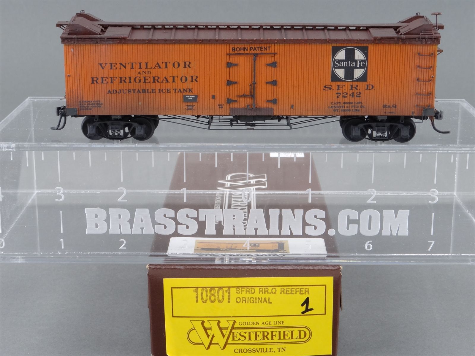 HO Westerfield 10801 Pro Built Kit - SFRD Santa Fe Reefer Refrigerator ...