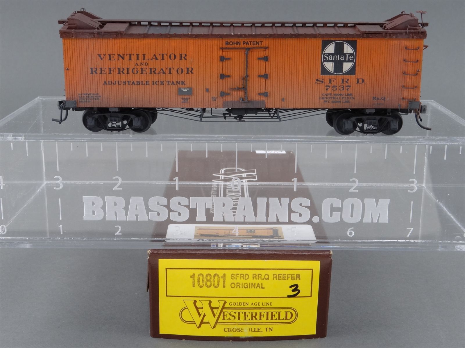 HO Westerfield 10801 Pro Built Kit - SFRD Santa Fe Reefer Refrigerator ...