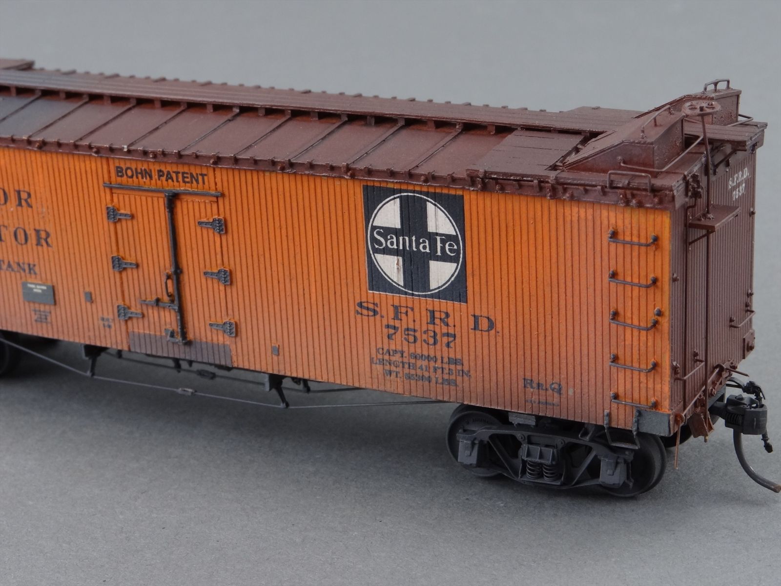 HO Westerfield 10801 Pro Built Kit - SFRD Santa Fe Reefer Refrigerator ...