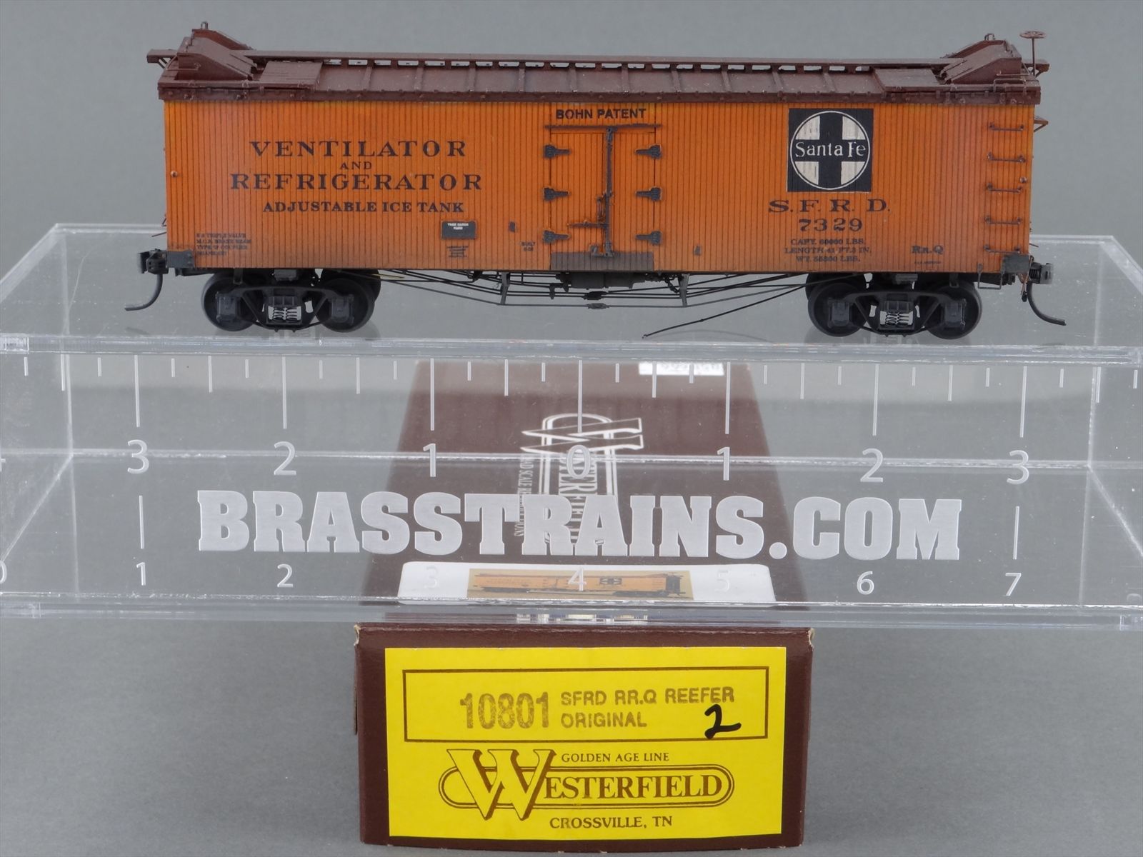 HO Westerfield 10801 Pro Built Kit - SFRD Santa Fe Reefer Refrigerator ...