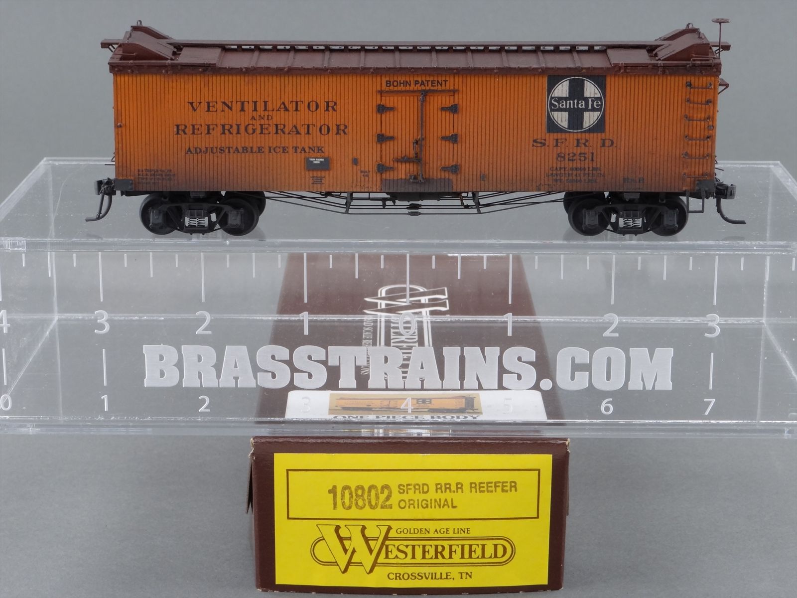 HO Westerfield 10802 Pro Built Kit - SFRD Santa Fe Reefer Refrigerator ...