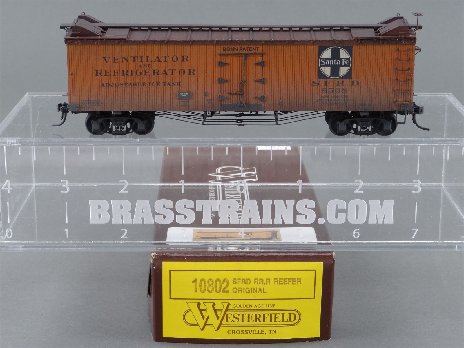 HO Westerfield 10802 Pro Built Kit - SFRD Santa Fe Reefer Refrigerator ...