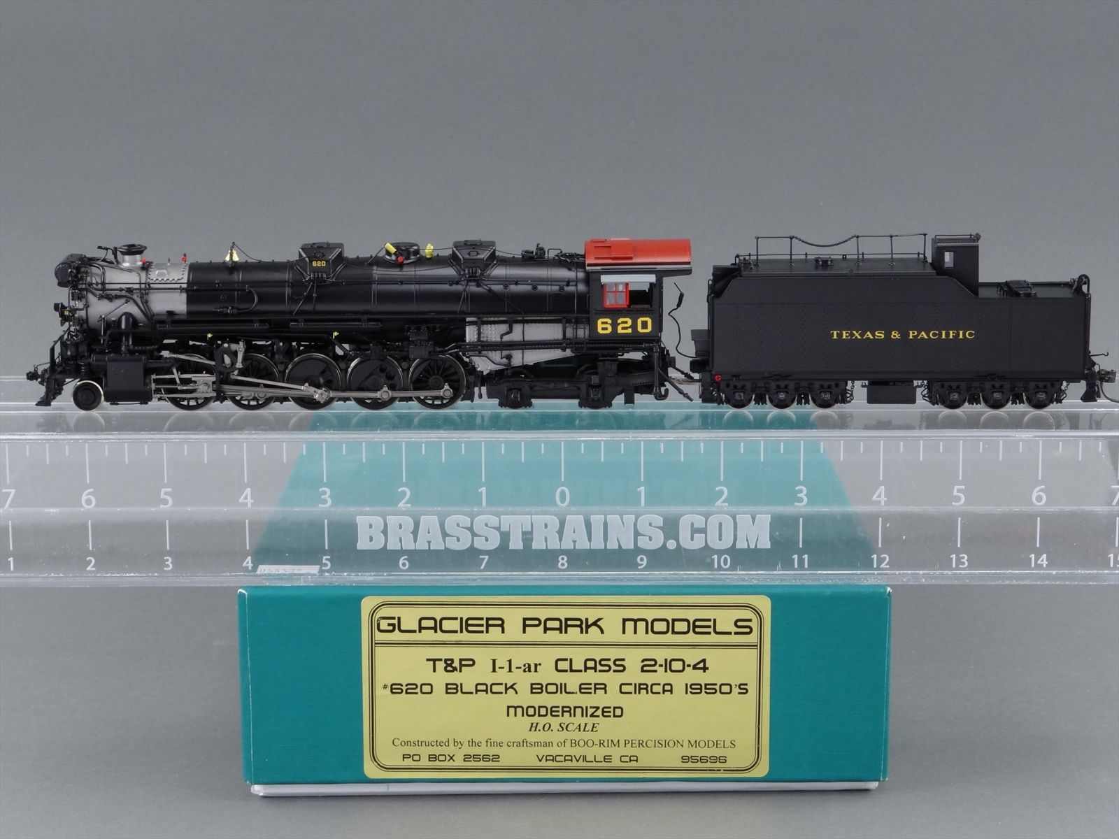 HO Brass Model Train - GPM Glacier Park T&P Texas & Pacific 2-10-4 I ...