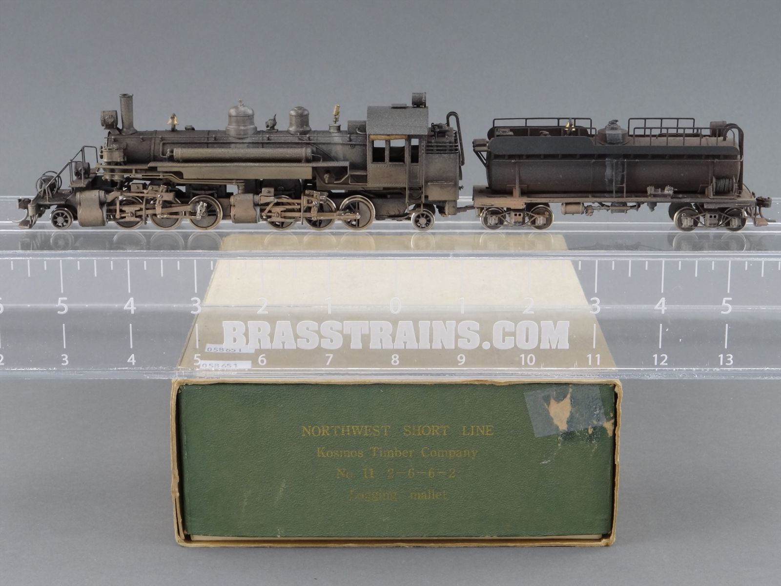 HO Brass NWSL TOBY Kosmos #11 2-6-6-2 Logging Mallet Custom #15 ...
