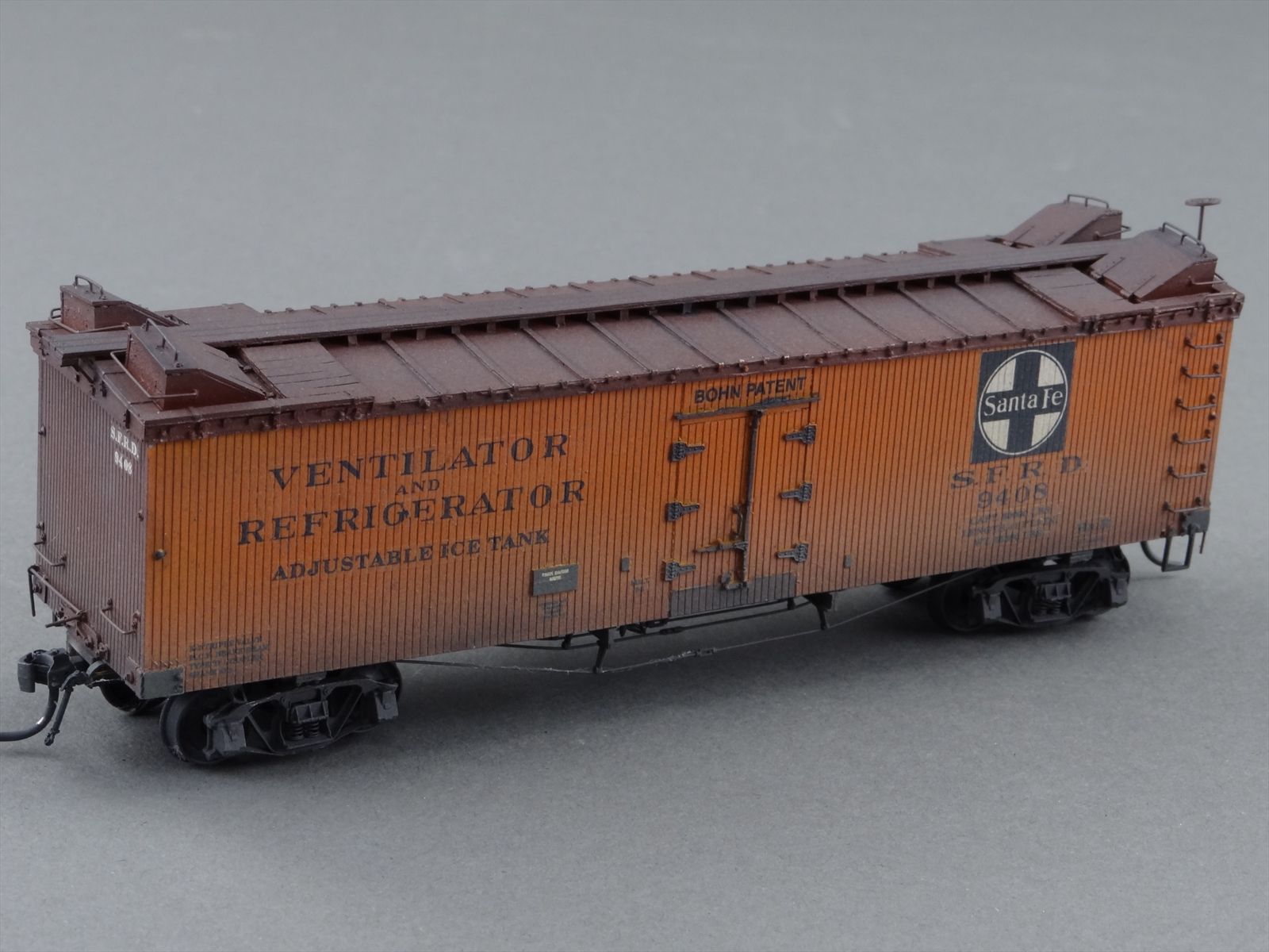 HO Westerfield 10802 Pro Built Kit - SFRD Santa Fe Reefer Refrigerator ...