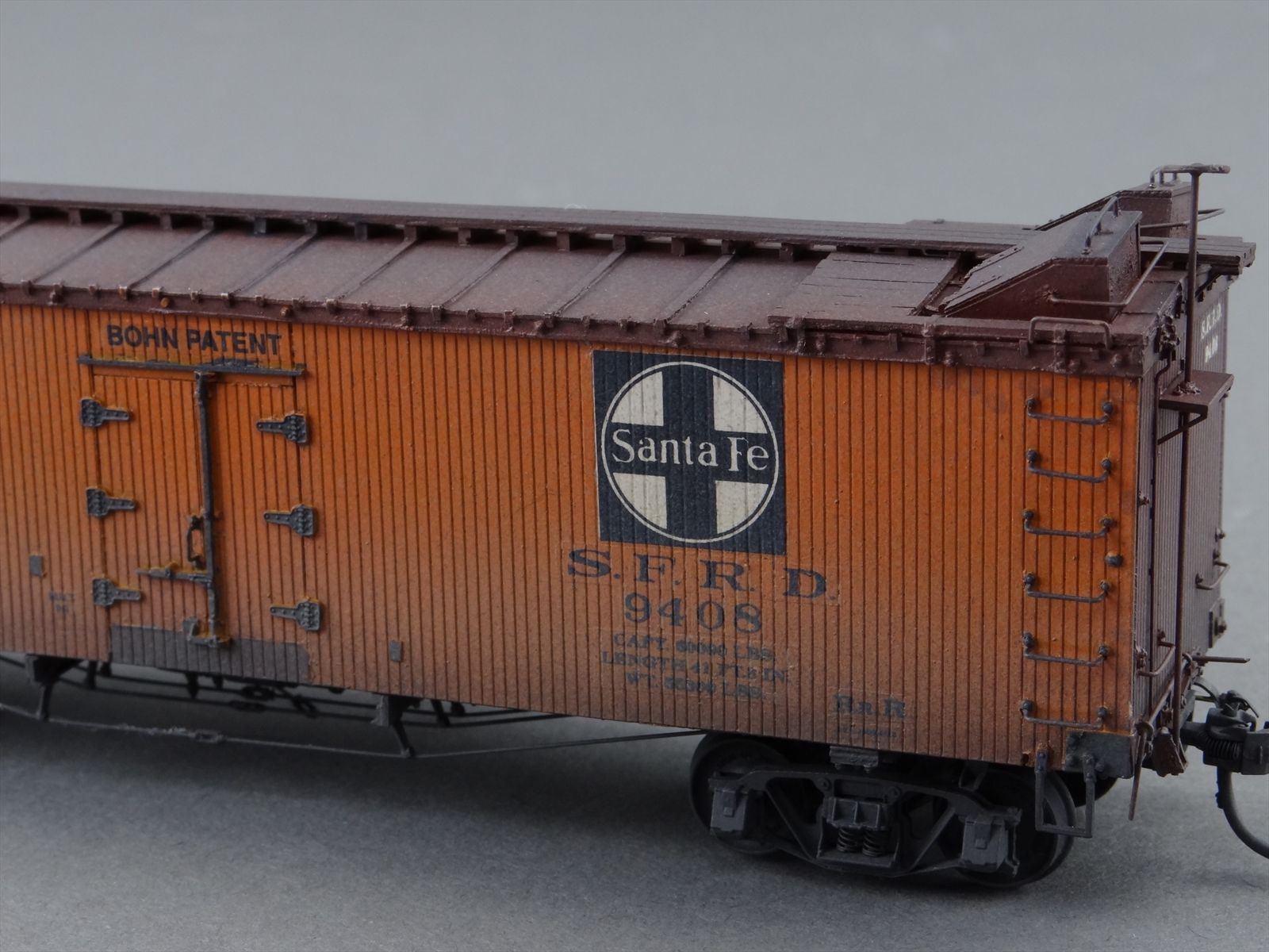 HO Westerfield 10802 Pro Built Kit - SFRD Santa Fe Reefer Refrigerator ...