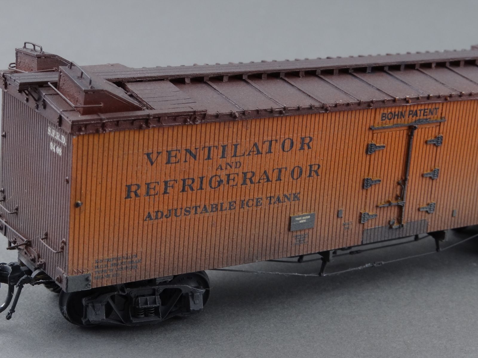 HO Westerfield 10802 Pro Built Kit - SFRD Santa Fe Reefer Refrigerator ...