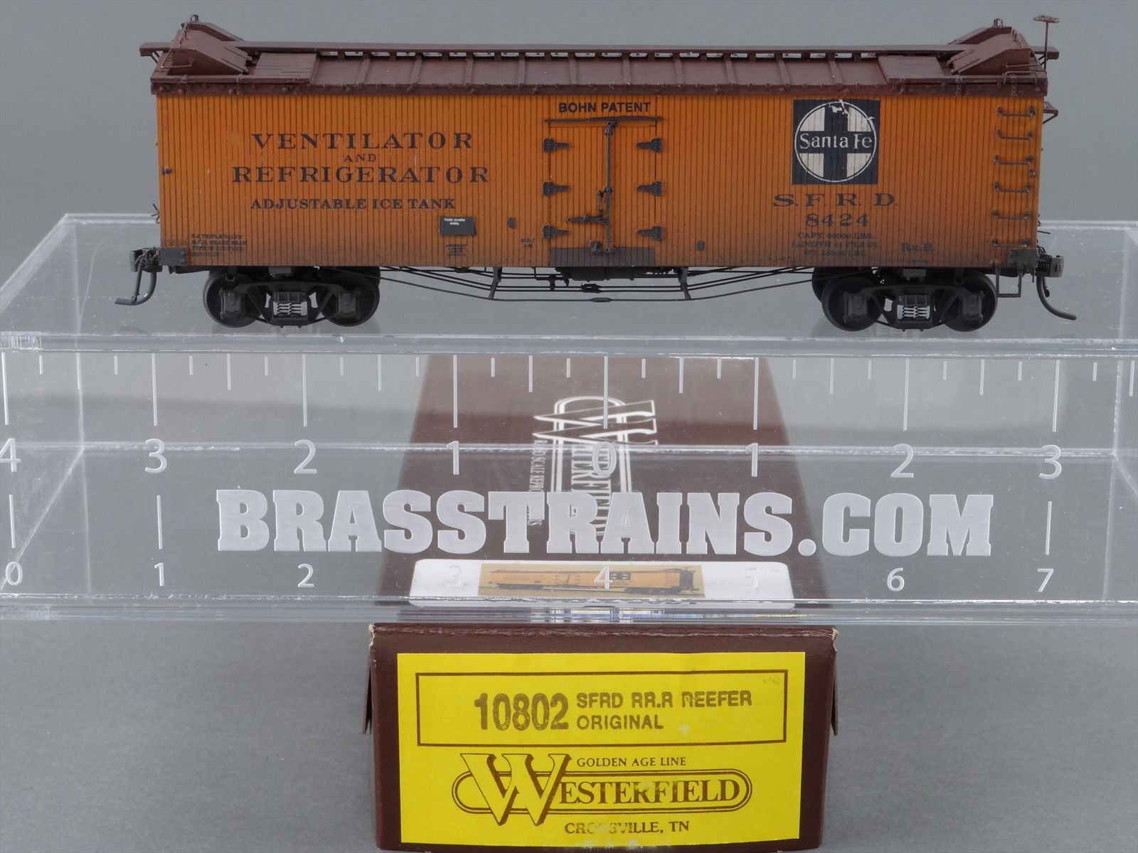 HO Westerfield 10802 Pro Built Kit - SFRD Santa Fe Reefer Refrigerator ...