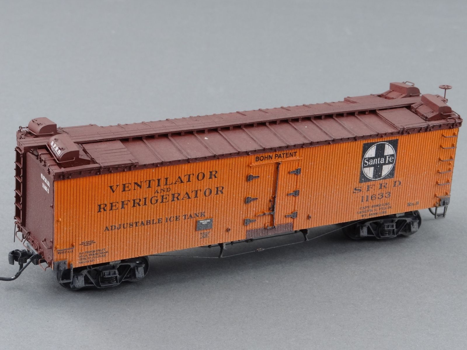 HO Westerfield 10803 Pro Built Kit - SFRD Santa Fe Reefer Refrigerator ...