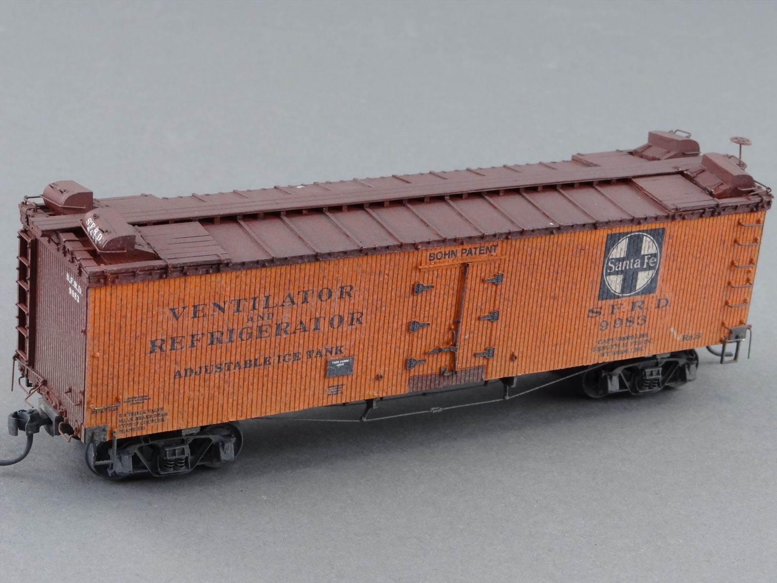 HO Westerfield 10803 Pro Built Kit - SFRD Santa Fe Reefer Refrigerator ...