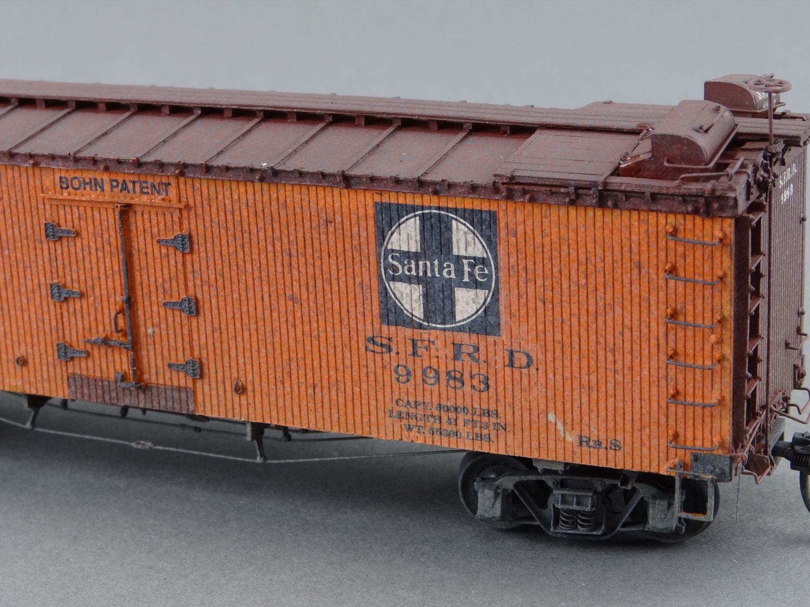 HO Westerfield 10803 Pro Built Kit - SFRD Santa Fe Reefer Refrigerator ...