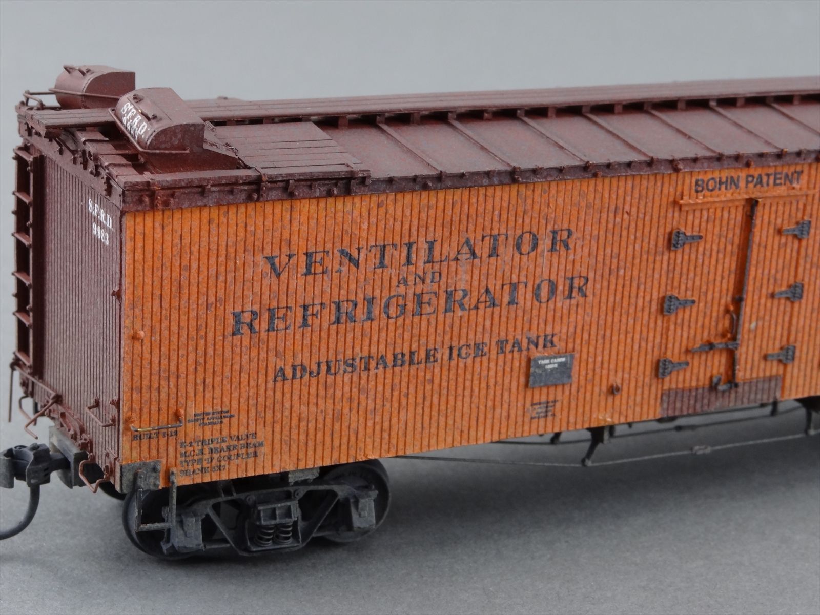 HO Westerfield 10803 Pro Built Kit - SFRD Santa Fe Reefer Refrigerator ...