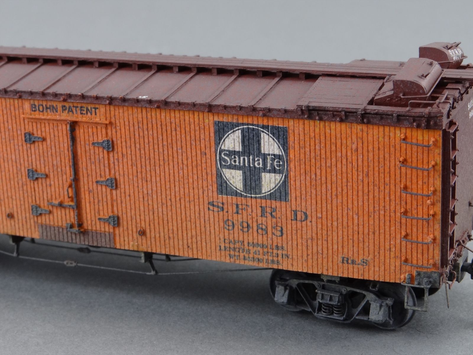 HO Westerfield 10803 Pro Built Kit - SFRD Santa Fe Reefer Refrigerator ...