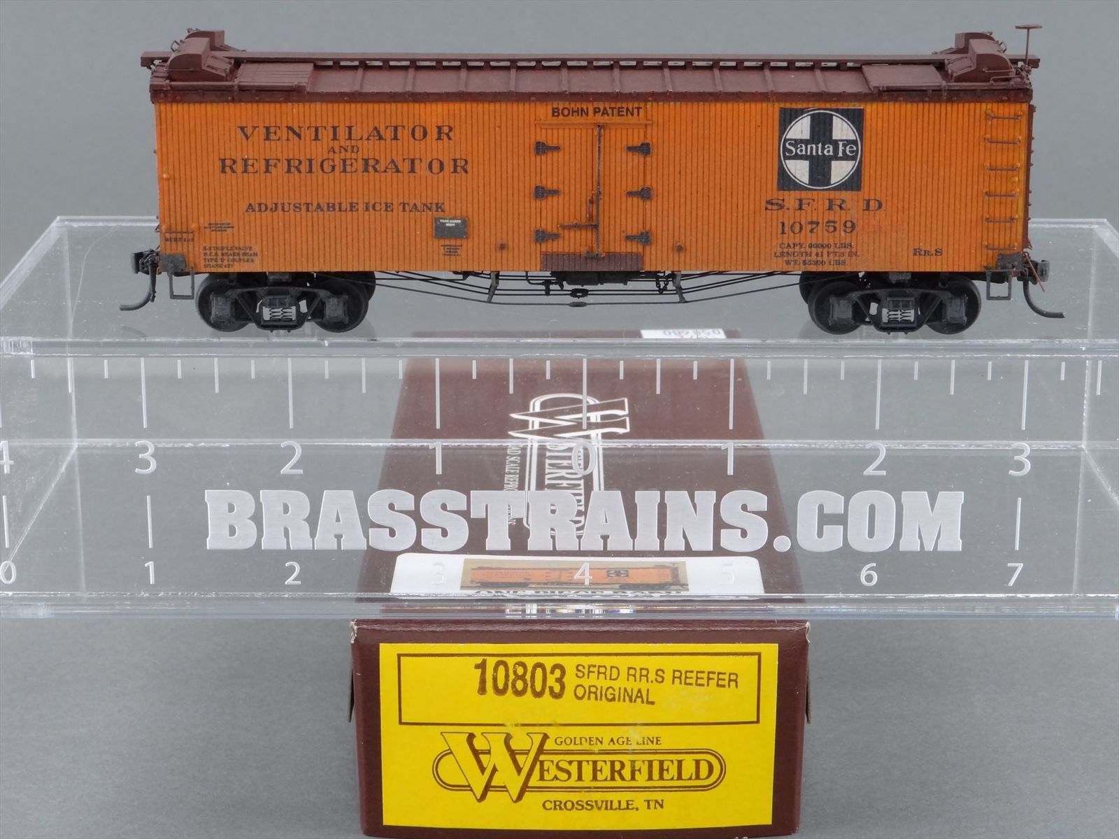 HO Westerfield 10803 Pro Built Kit - SFRD Santa Fe Reefer Refrigerator ...