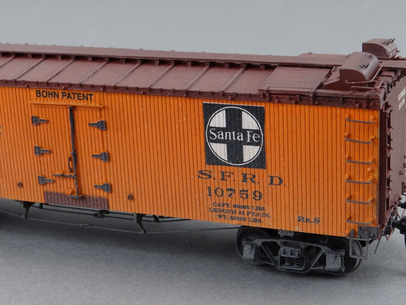 HO Westerfield 10803 Pro Built Kit - SFRD Santa Fe Reefer Refrigerator ...