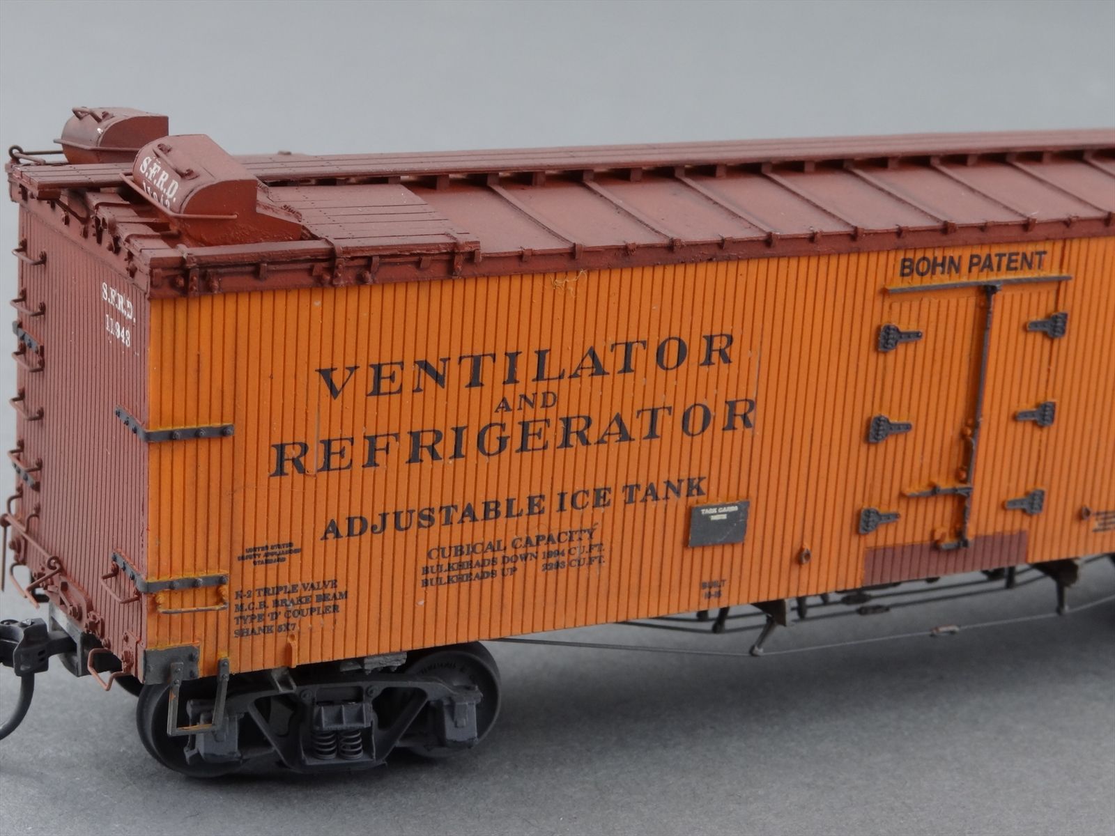 HO Westerfield 10803 Pro Built Kit - SFRD Santa Fe Reefer Refrigerator ...