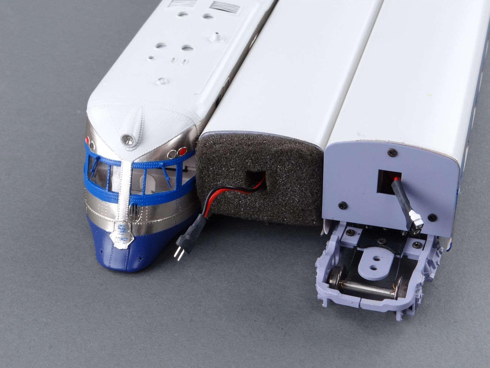 HO Brass Model Train - Railworks NH New Haven Comet 3-Unit Passenger ...