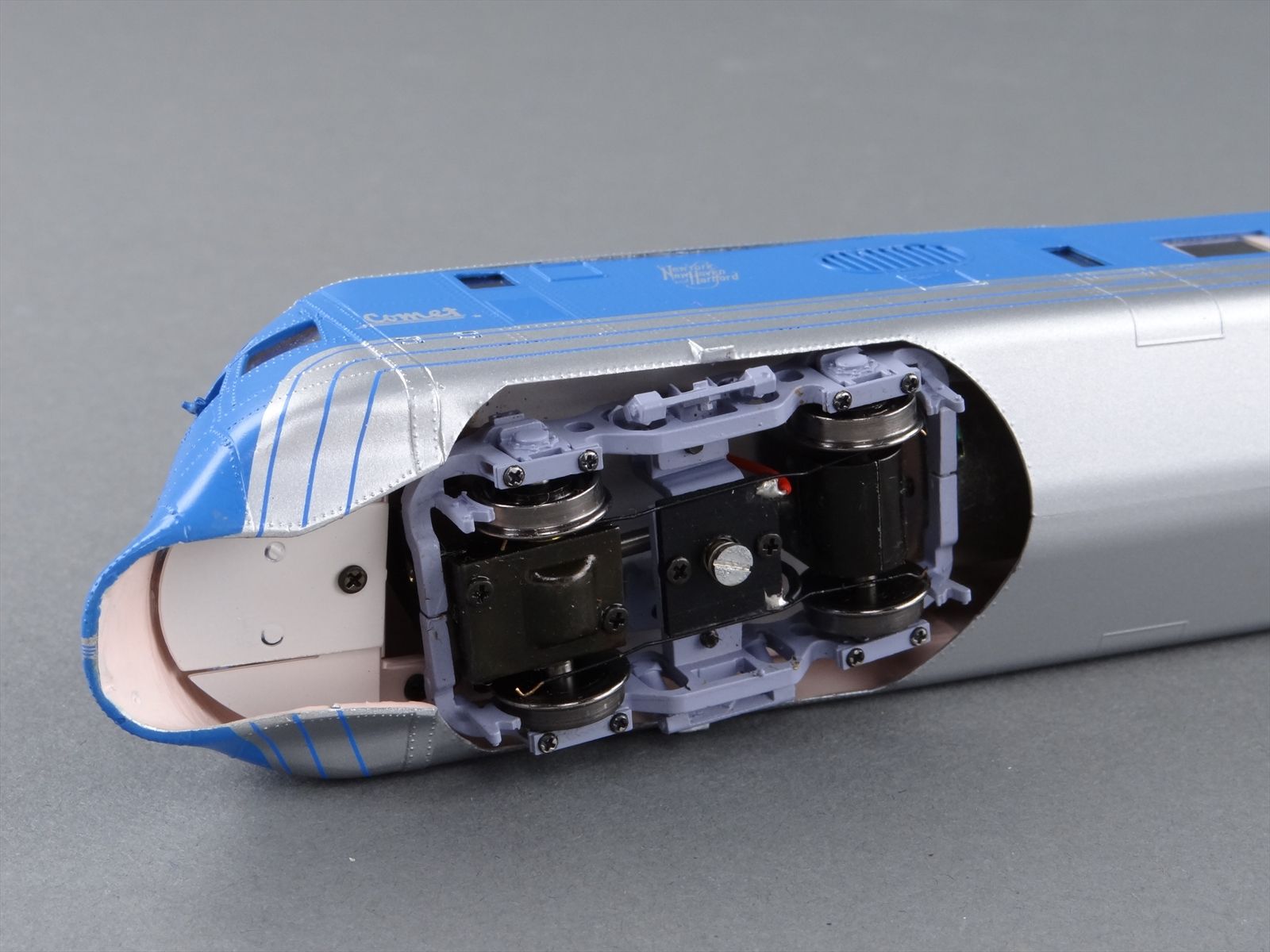 HO Brass Model Train - Railworks NH New Haven Comet 3-Unit Passenger ...